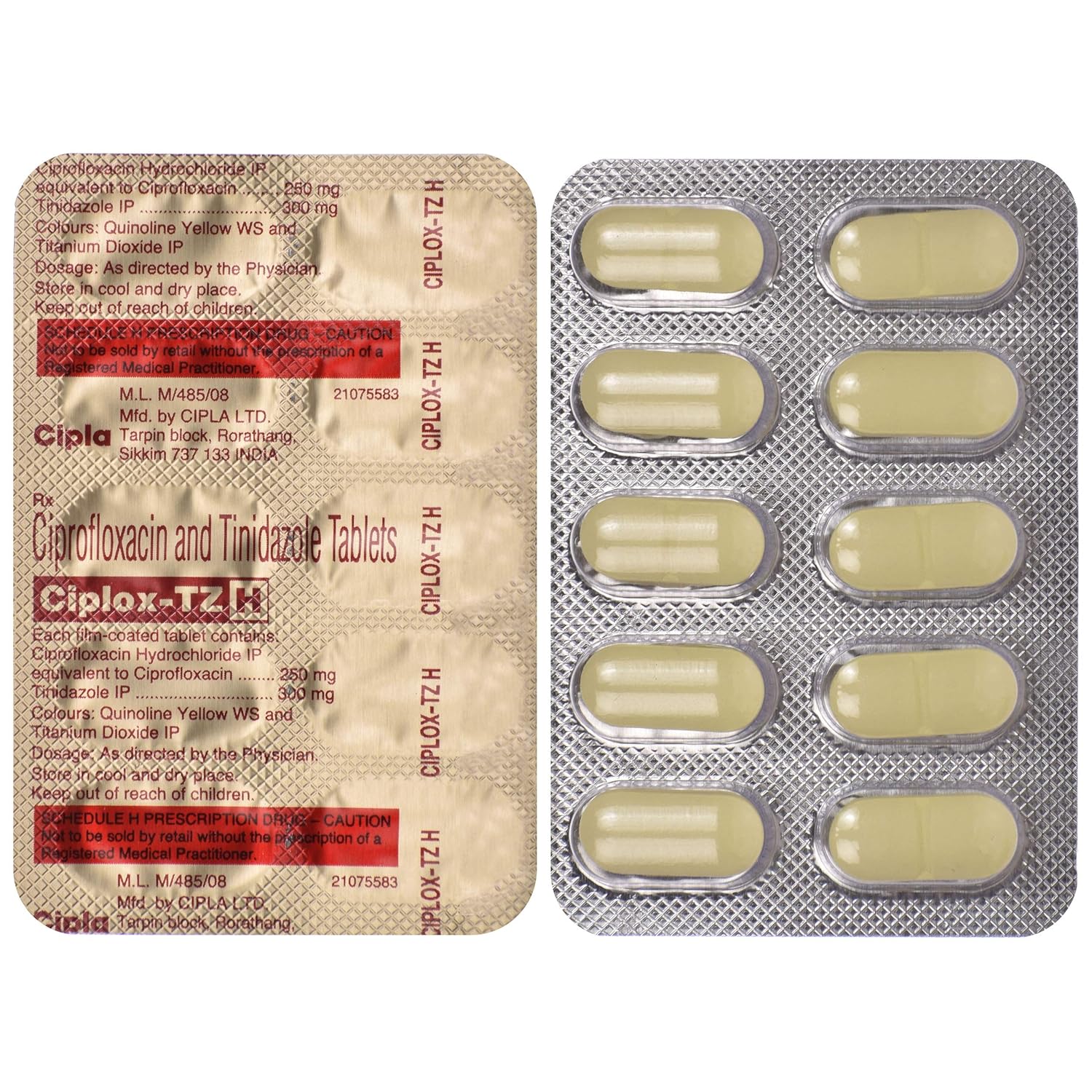 Ciprofloxacin 500 mg vial — avec assurance en ligne