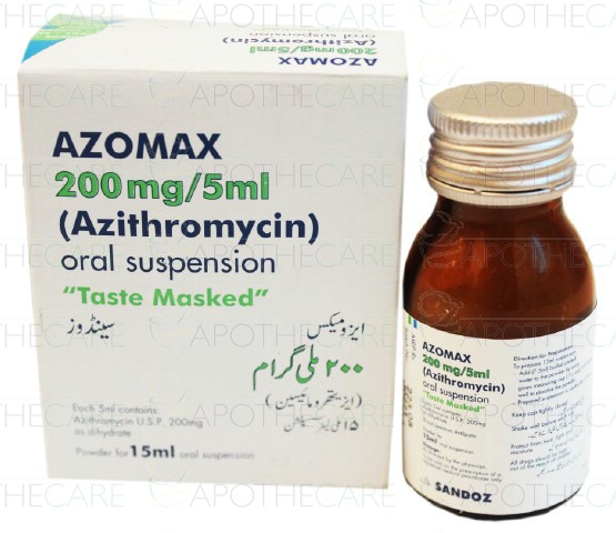 Sandoz azithromycin 100mg/5ml — Coût moyen en ligne